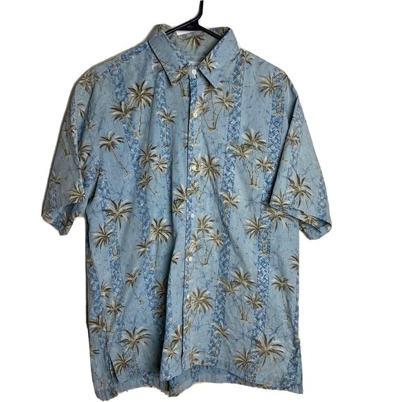 Kai Nani | Shirts | Kai Nani Vtg Men Hawaiian Shirt Large Blue Aloha ...